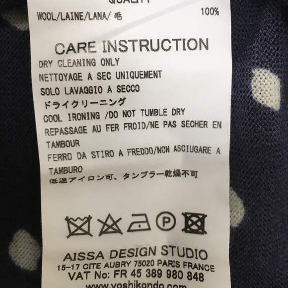 Yoshi Kondo | Sweaters | Yoshi Kondo Indigo Wool Sweater From Paris ...